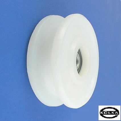 Rolka fi.100mm tworzywowa profilowana ułożyskowana C100/14Ł | E-kolka ...